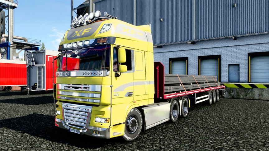 【欧洲卡车模拟2】送货路上差点玩成碰碰车