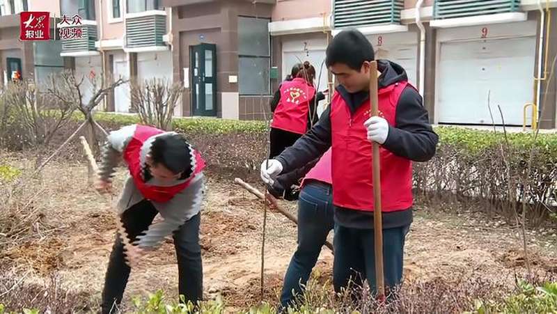视频|你挖坑来我浇水!又是一年植树好时节