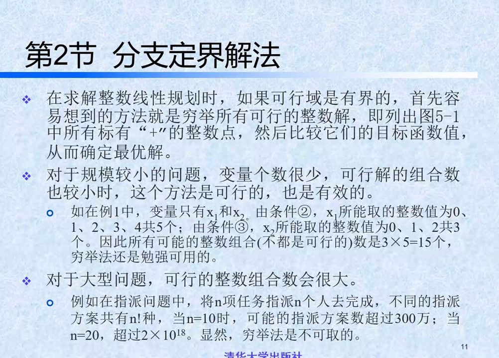 运筹学第六章分支定界方法