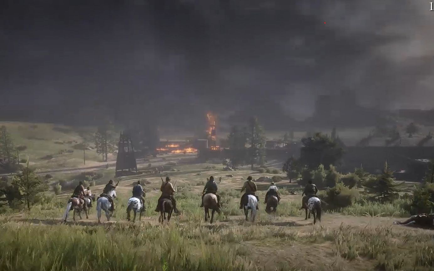 【荒野大镖客2】游戏里的这一段是我感觉最燃得一段!