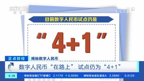 [正点财经]揭秘数字人民币 数字人民币“在路上” 试点仍为“4+1”