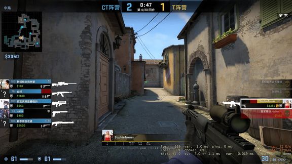 CSGO炼狱小镇1V5残局