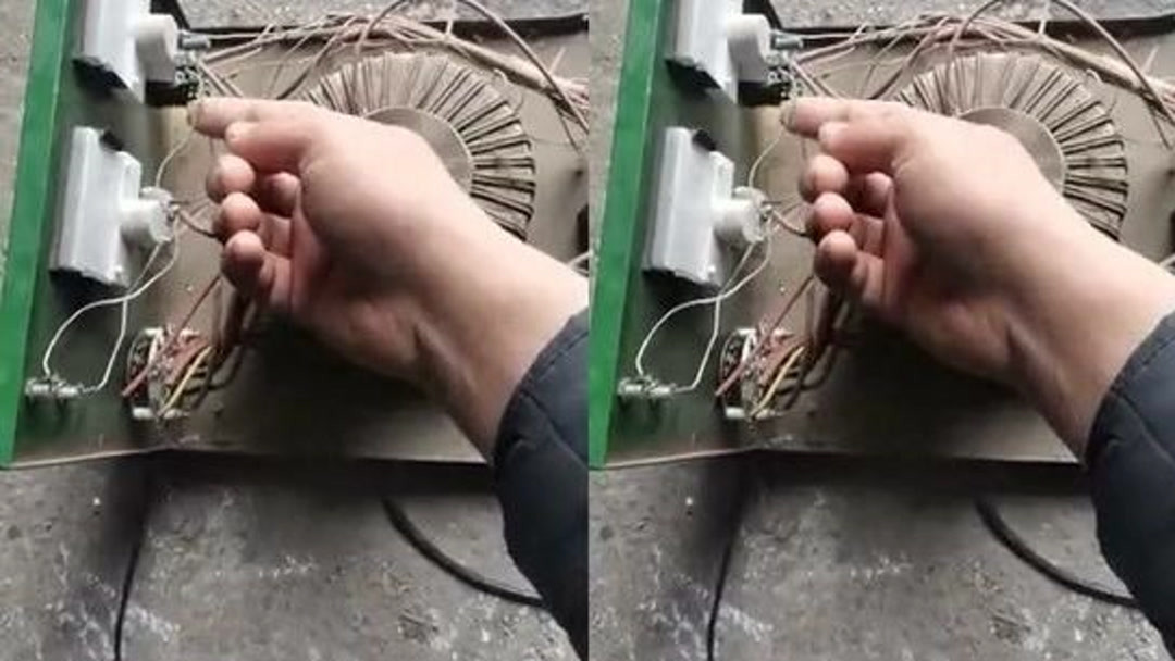 废旧大线包充电器改装家用小型电焊机