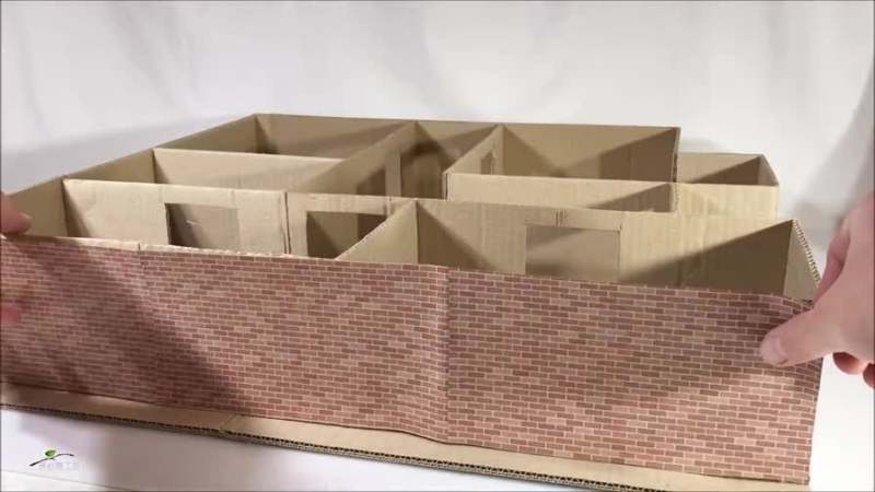 用废纸板制作真人版我的世界小游戏吧,创意环保手工!有趣