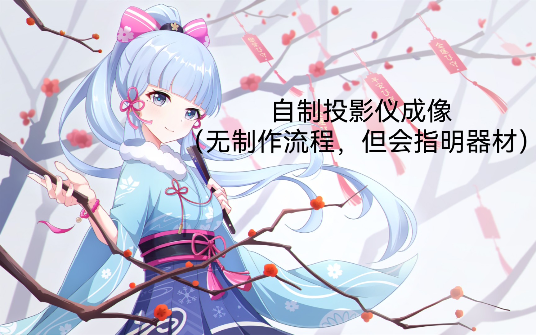 自制投影仪成像 (无制作流程,但会指明器材)