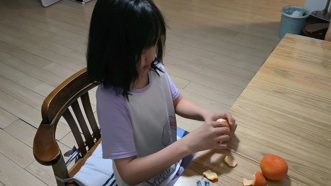 家庭劳动实践——剥橘子