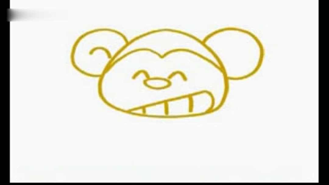轻轻松松学简笔 猴子简笔画教程