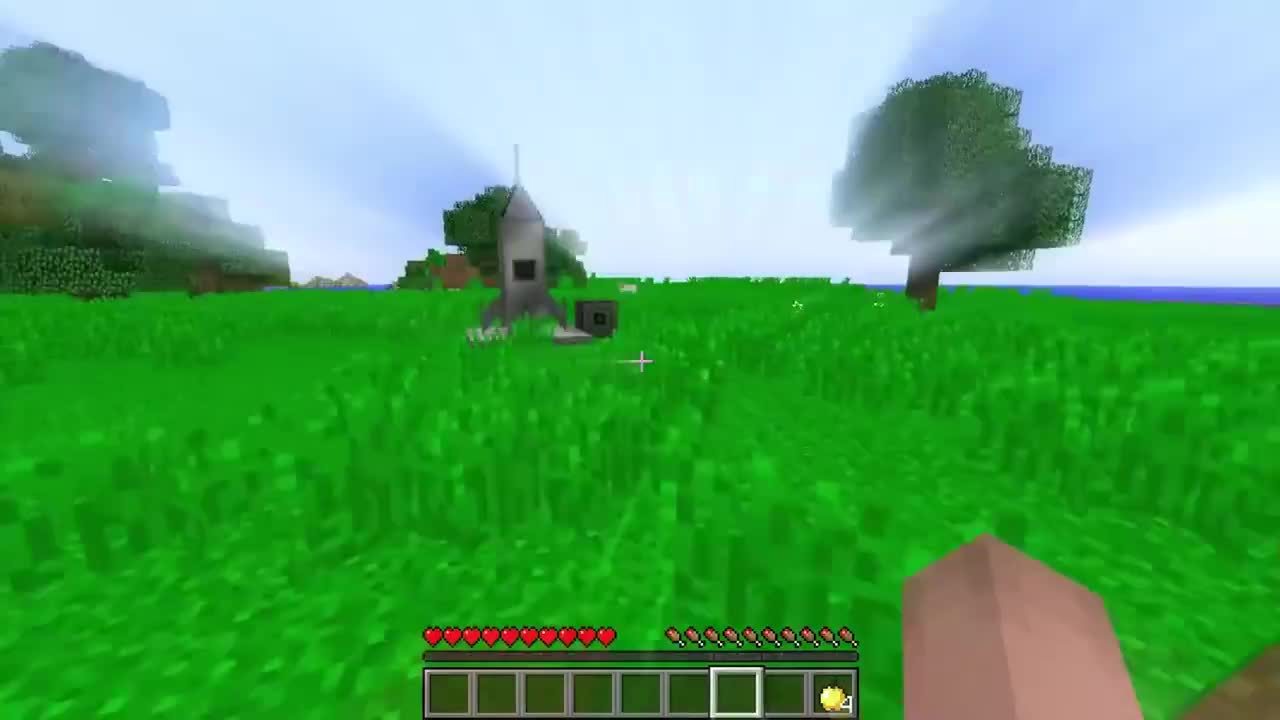 我的世界 建造家庭宇宙飞船