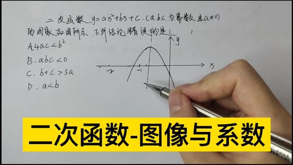 初中数学 二次函数-图像与系数