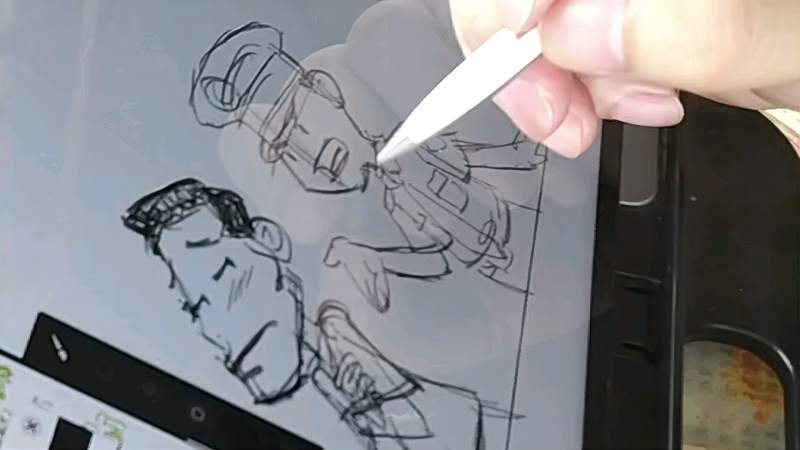 用华为Matepad Pro绘画功能制作的法制漫画作品