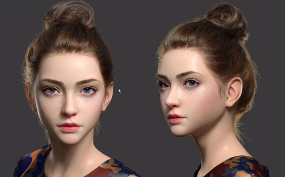 【Maya人物建模】次世代影视欧美小姐姐,基础模型布线结构详解