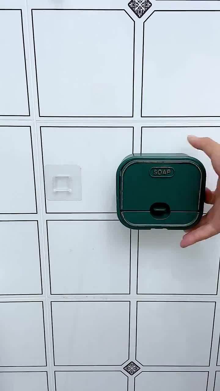 这个香皂盒好看又好用自带接水盘主要颜值还好看肥皂盒