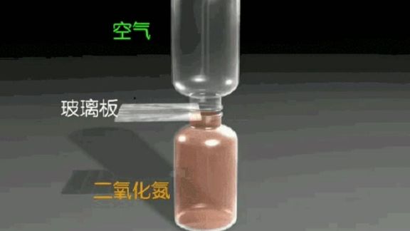这个气体扩散的实验为什么不把装二氧化氮的瓶子放在上面?#轻知识...