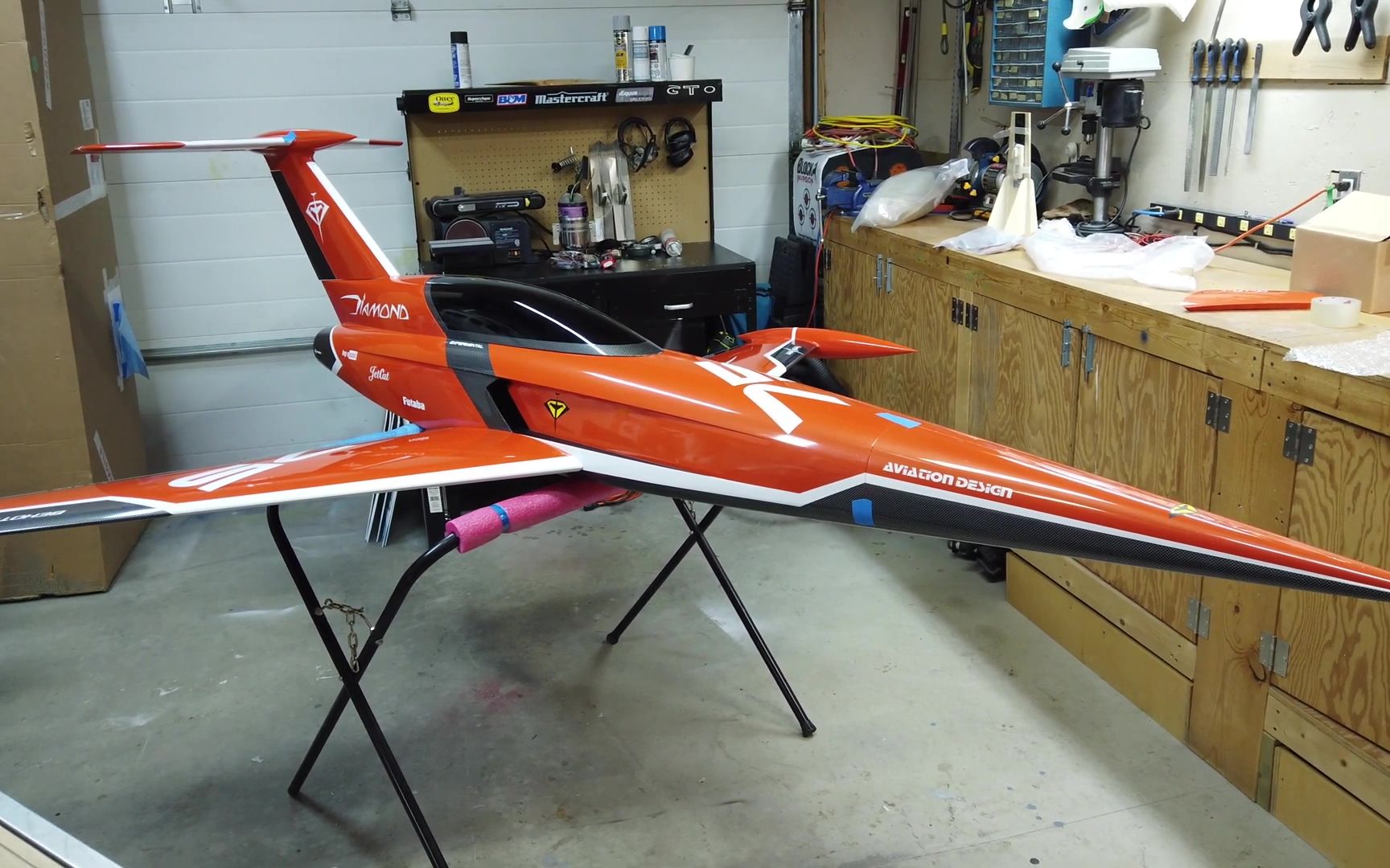 开箱 钻石航空设计 大型 固定翼 飞机模型