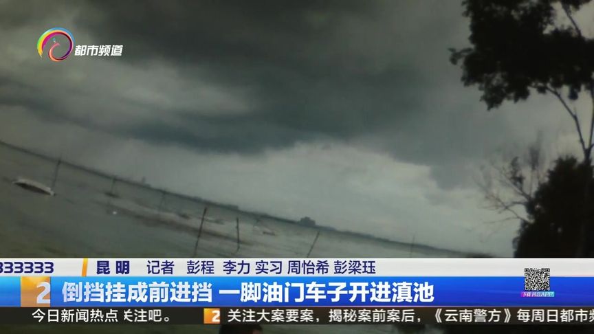 倒挡挂成前进挡 一脚油门车子开进滇池