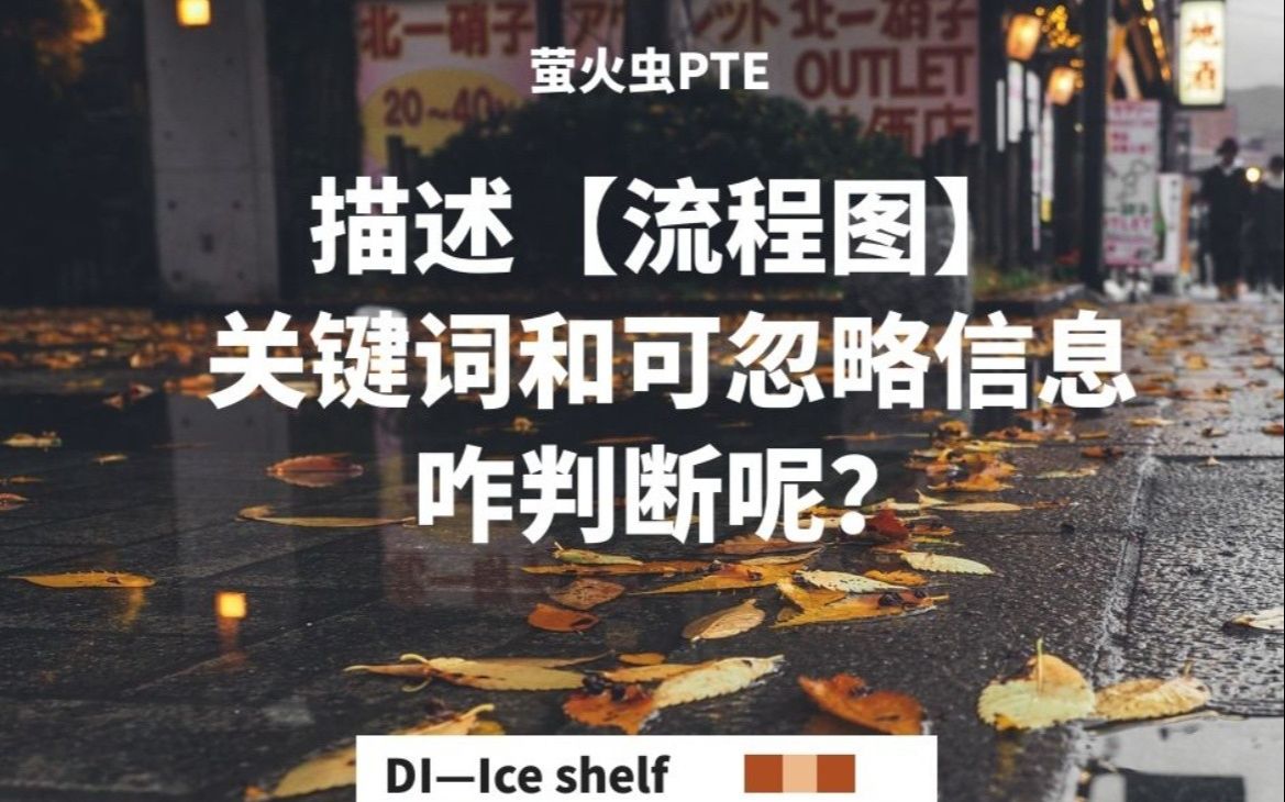 【PTE口语】描述流程图,关键词和可忽略信息,咱咋判断呢?DI—Ice shelf