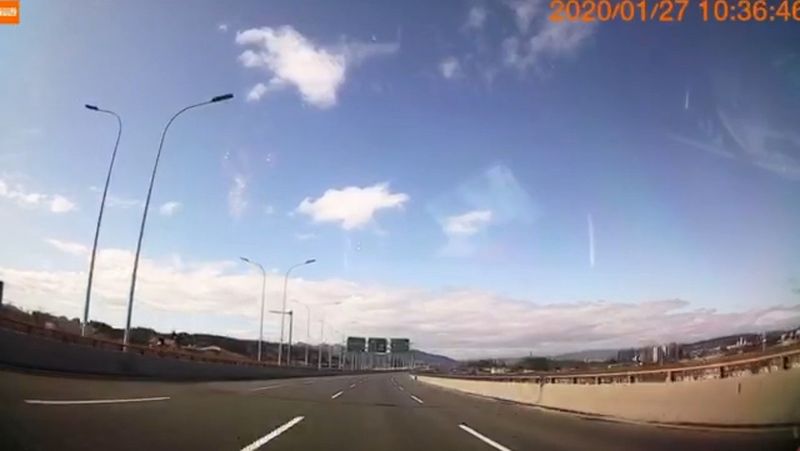 行车记录仪记录疫情下的福州火车南站附近路段情况
