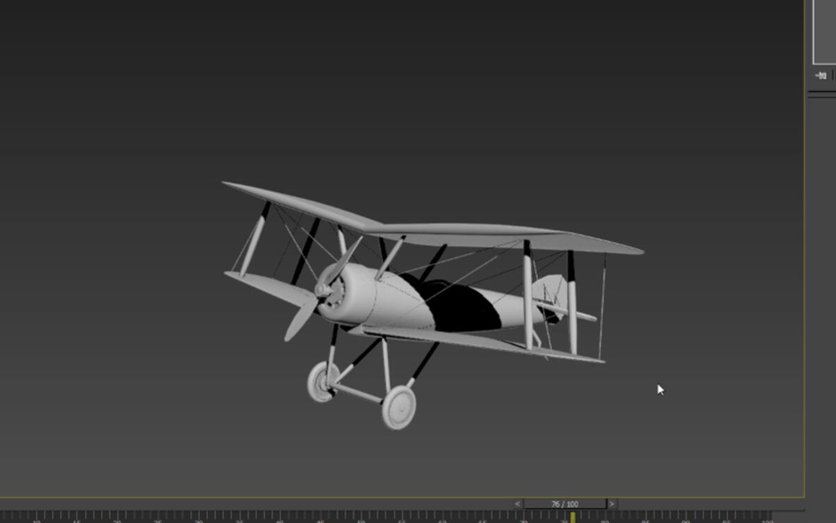 3Dmax制作卡通小飞机模型