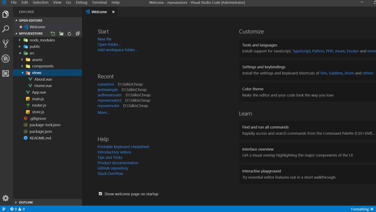 Vue js - Vuex Example - Cart management