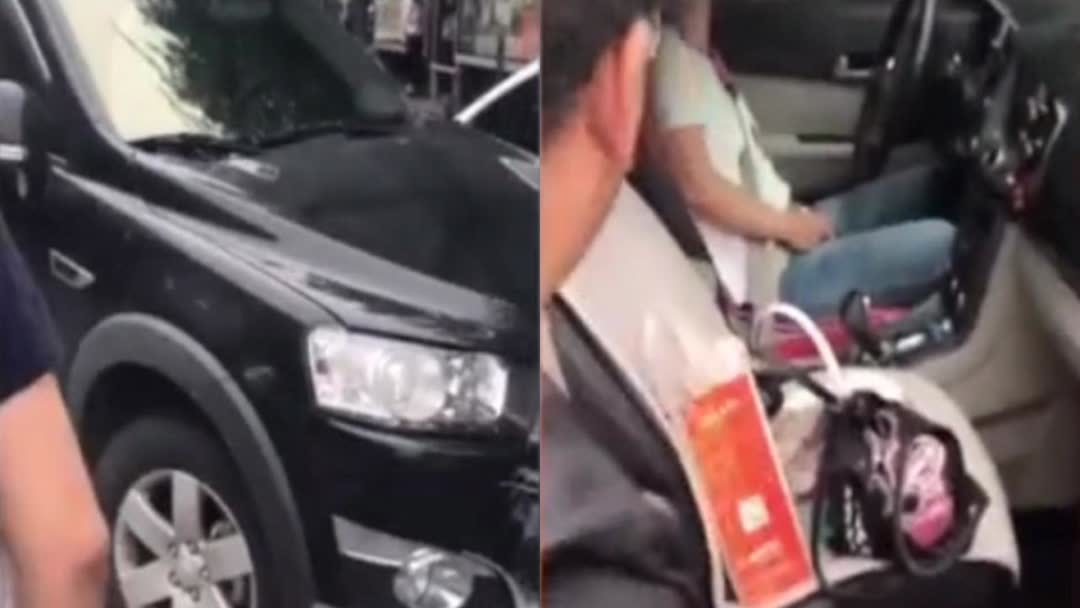 惊魂!女司机突然脚踩油门逆行撞车,被撞车主随后反应令人感动