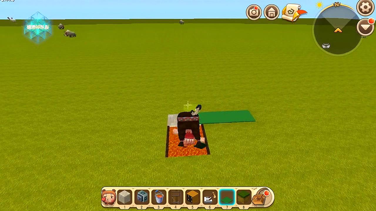 迷你世界:教你在岩浆上走路,水上走路已经out啦!