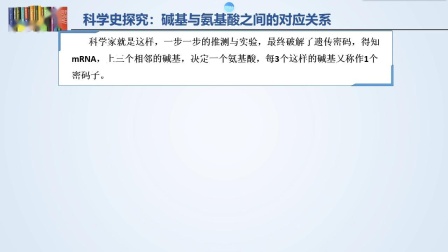 磁县 耿伊冉 2017012414 高一 生物 遗传信息的翻译