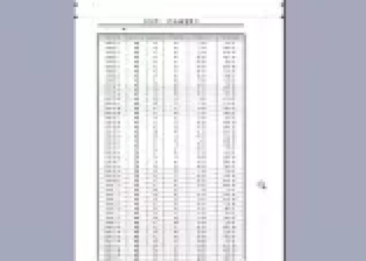 表格打印设置