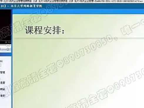 现代企业管理视频教程 22讲 北大 入门
