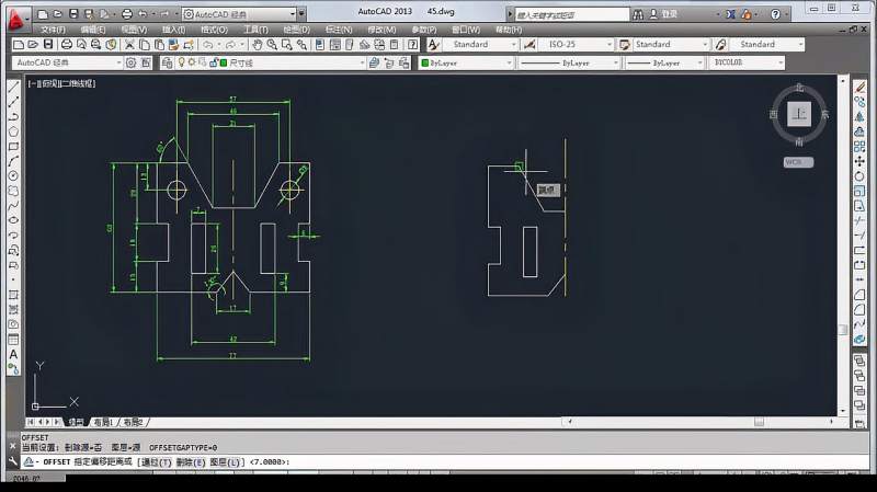 AutoCAD2021每日一图第51图,cad新手入门学习教程