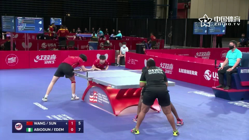 2021孙颖莎|休斯顿世乒赛混双精彩集锦