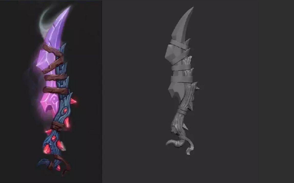 maya零基础小刀制作-游戏高模教程