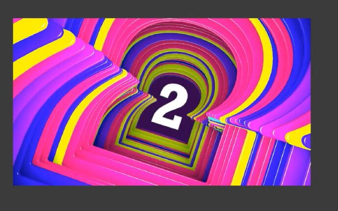 C4D教程 绚丽色彩卡通倒计时 How to Make a Countdown in Cinema 4D