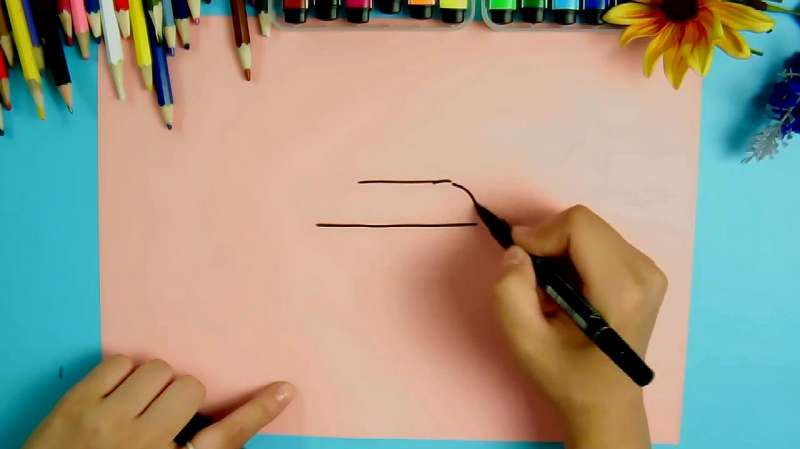 教孩子画小汽车,真的太简单了,看一眼就会!