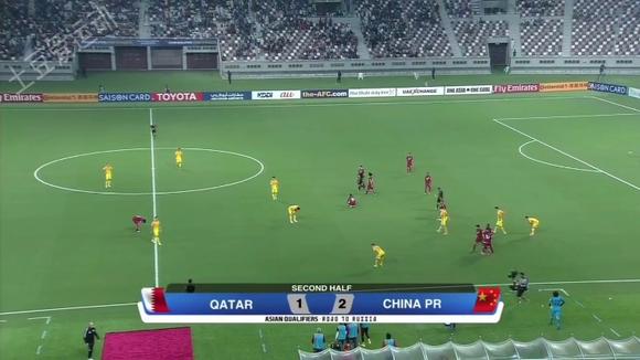 谁记得这场比赛?2018世预赛,中国2-1卡塔尔,肖智、武磊进球