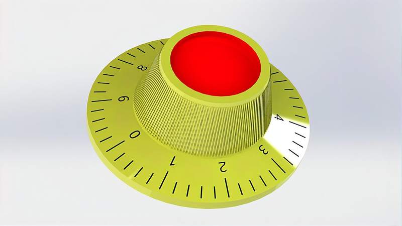 从零开始教会你用SolidWorks画刻度旋钮