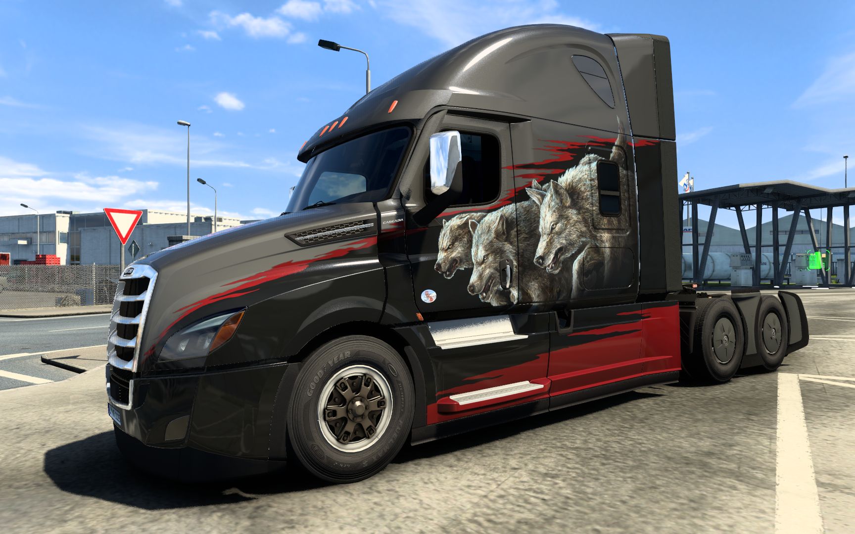 欧洲卡车模拟2 - 卡友福利,美卡车头平移欧卡,长头车来了