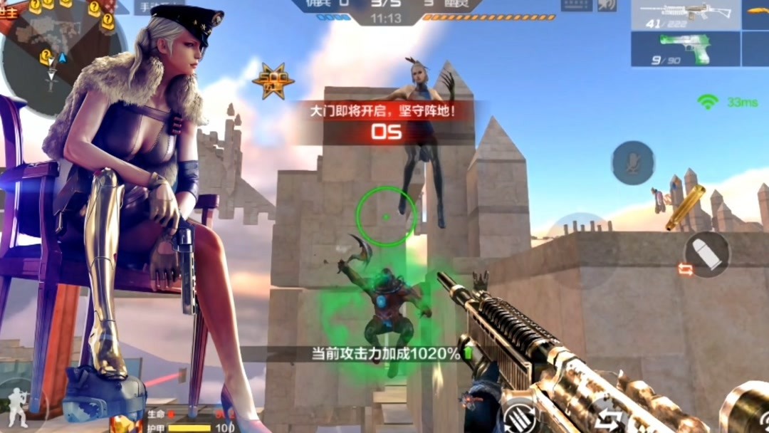 CFM生化追击:变身救世主被一群终结者包围,一丝血极限逃脱!