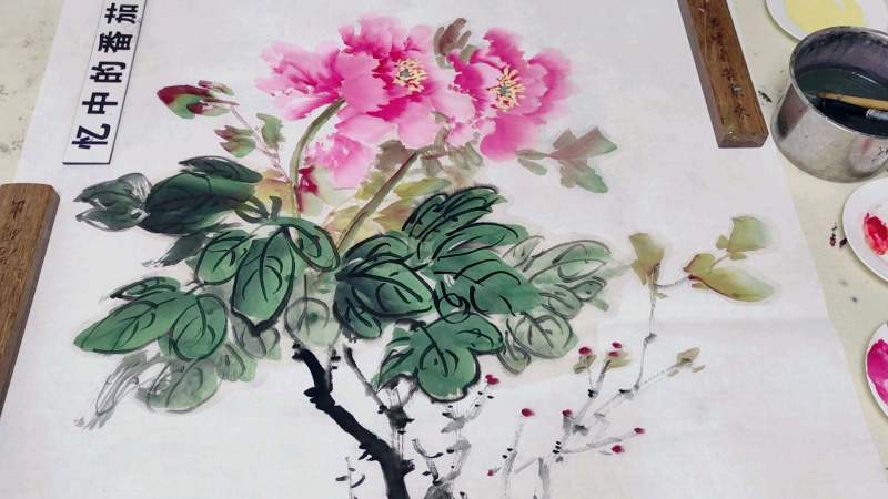 牡丹的简单画法,一学就会