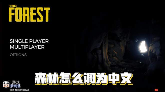 森林怎么调为中文