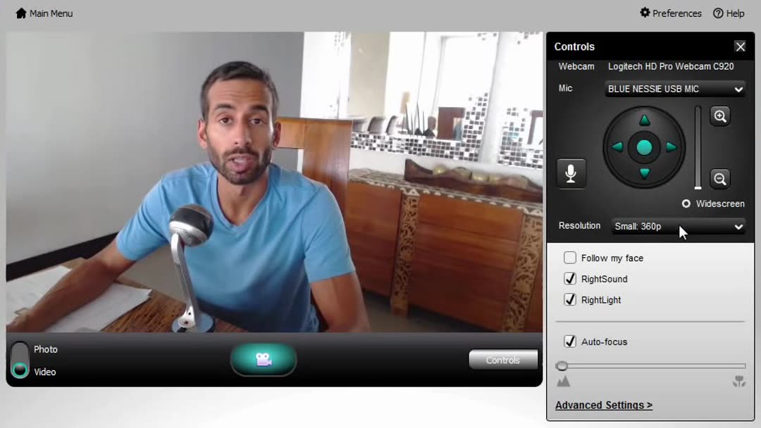 Logitech C920 摄像头效果演示