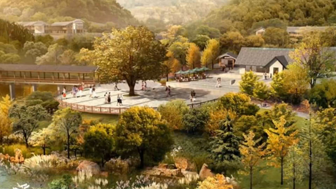 旅游度假区景观设计案例效果图景观规划 旅游景区效果设计图