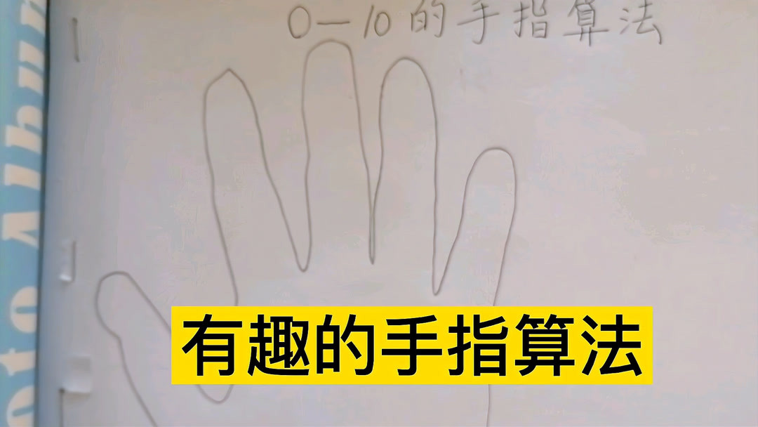 有趣的手指算法小朋友学会真开心