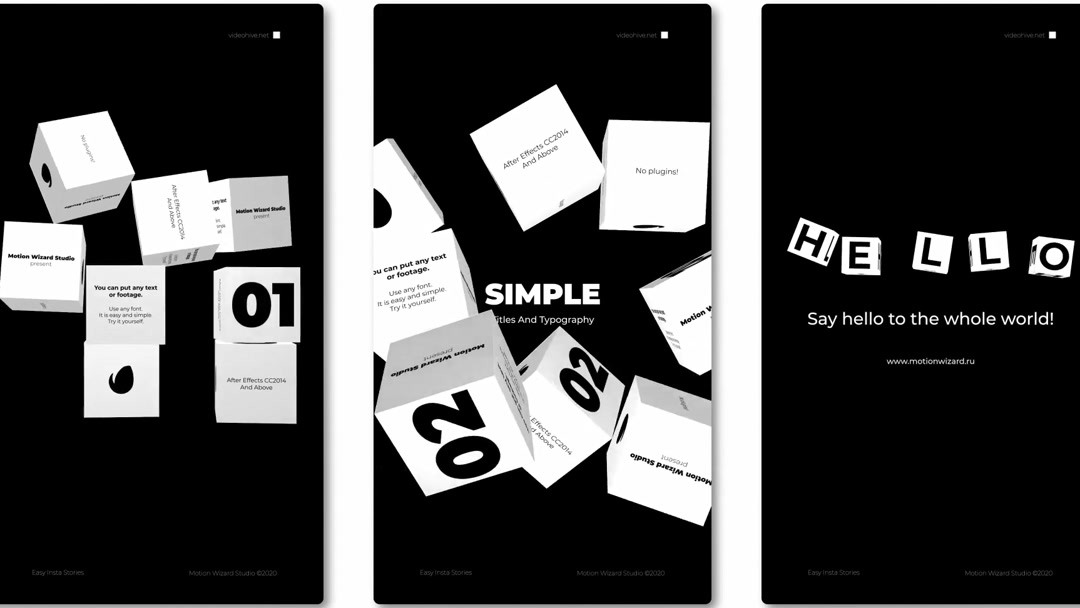 AE模板-超炫超酷的艺术海报字体模板