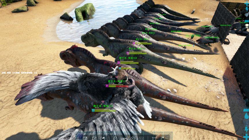 方舟生存进化 多人生存 13 霸王龙军团 暗墨解说