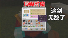 我的世界单人生存13:这就是传说中的顶级附魔吧?这剑无敌了?