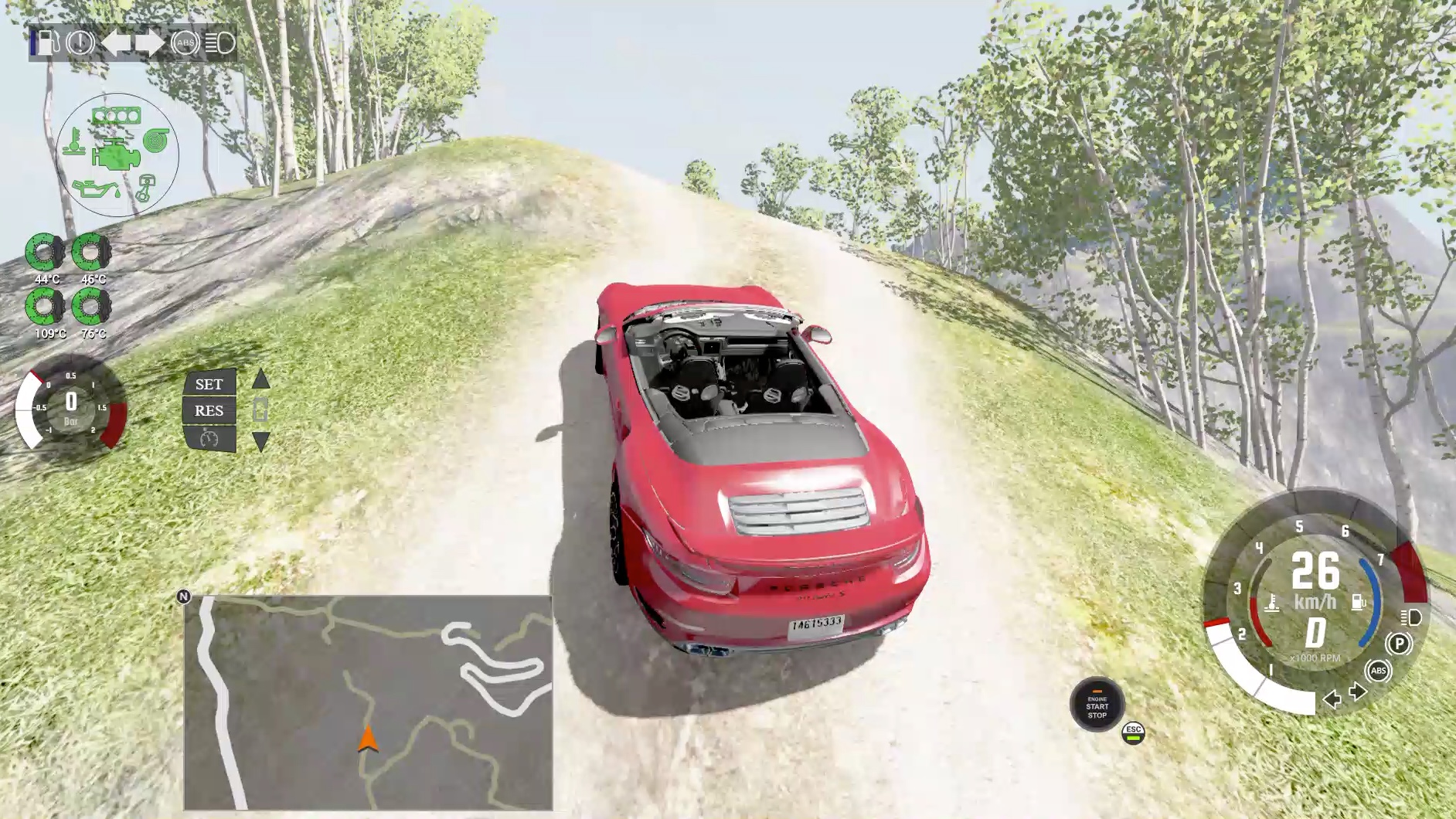 车祸模拟器越野视频 MOD保时捷911