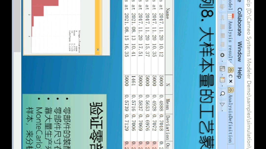 MBSE模型案例8. 大样本量的蒙特卡洛实验