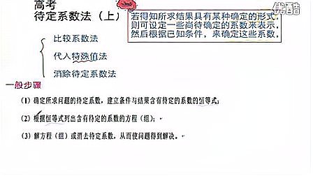 高考考点16.3-待定系数法1