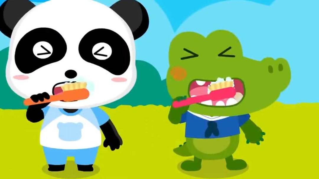 好习惯动画儿童刷牙卡通儿歌童谣 !