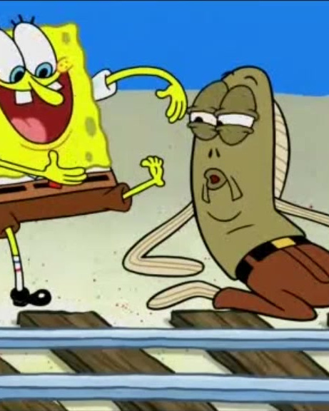 海绵宝宝是怎么叫来救护车的?大喊一声My leg就行